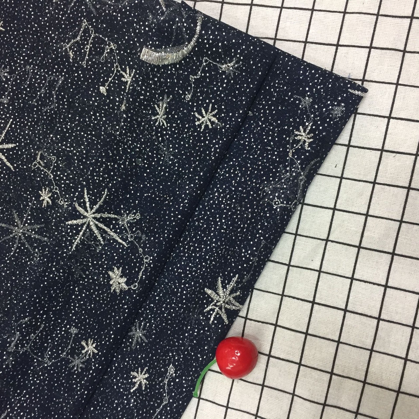 Star Embroidered Lace Fabric By The YardWedding Dress Mesh | Etsy