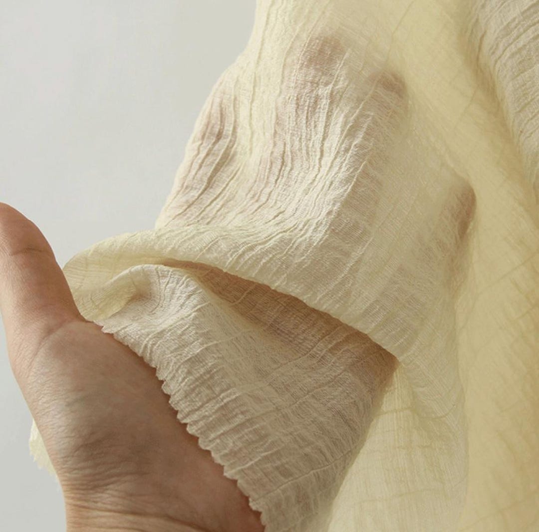 Pleated Tencel Nylon Fabric by the Meter: Lightweight Flowy Material ...
