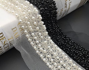 Beaded Lace Trim Beading Trims Dress Decorative Supplies | Etsy
