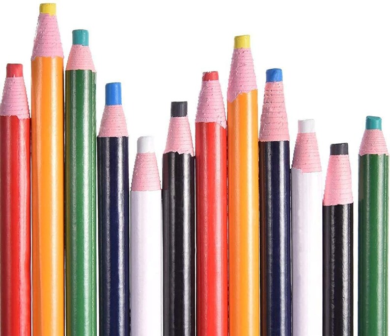6 Pcs Assorted Colors Pencil Sewing Mark, Tailor's Marking and Tracing ...