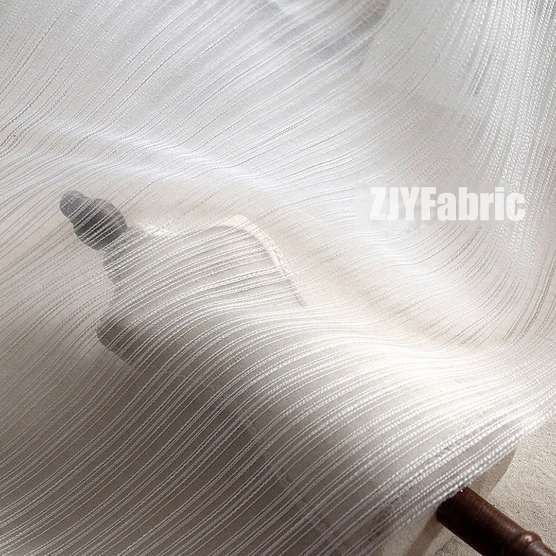 Simple Striped Lace Mesh Fabric by the Yard,translucent Organza Fabric ...