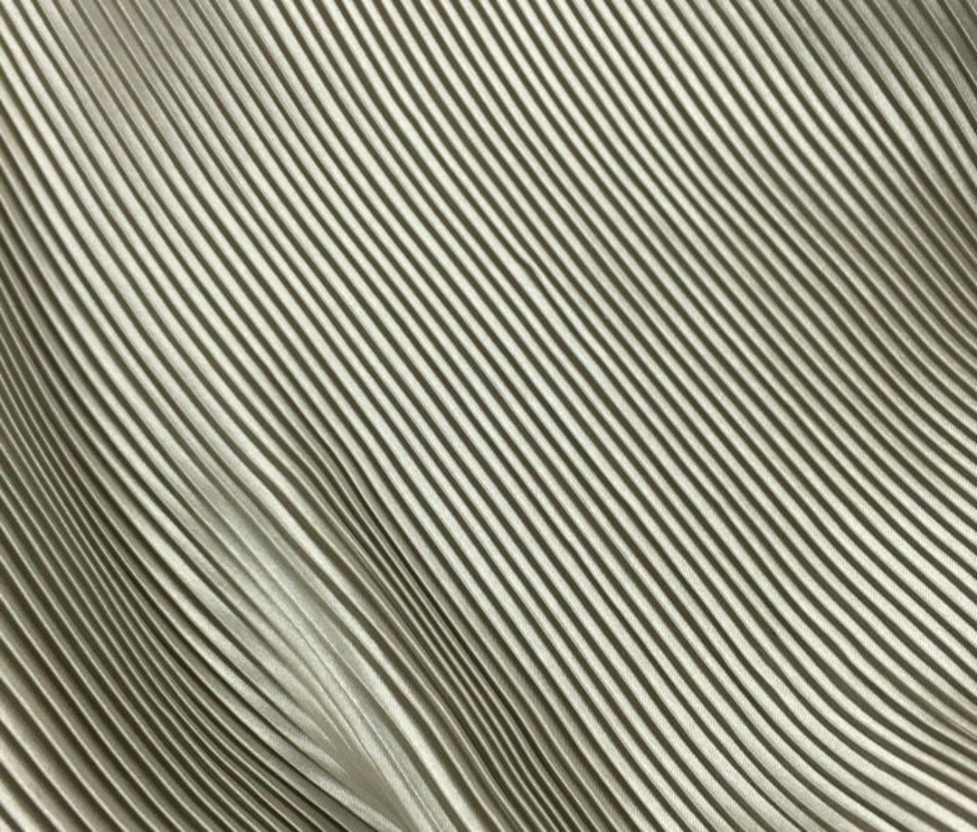 Pleated Fabric,line Texture Fine Stripe Accordion Faux Silk Satin ...