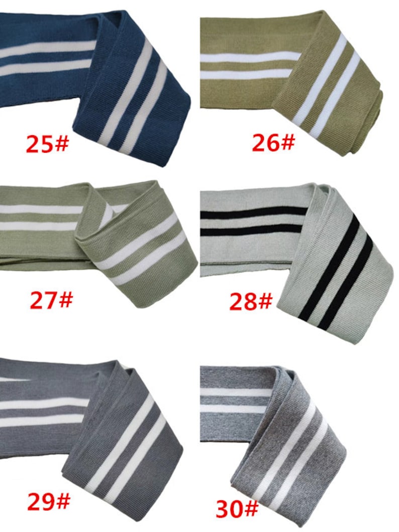 7CM Thin Elastic Rib Pinstripes Cuffing, Rib Knit Seamless Cuff Fabric ...