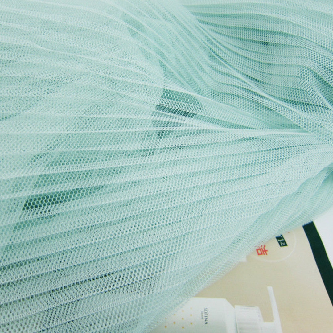 Pleated Tulle Panel Lace Fabric by the Yard, Accordion Pleats Mesh ...