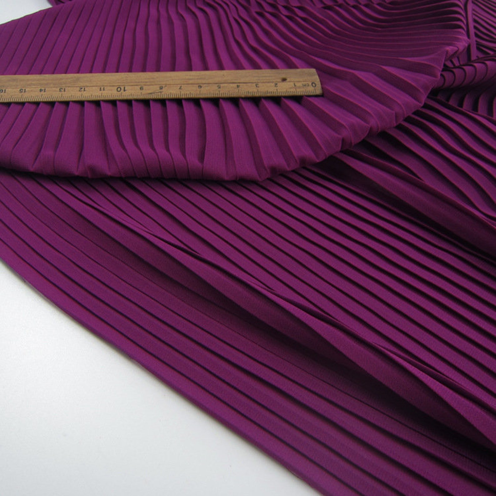 Pleated Chiffon Fabric by the Yard Chiffon Cloth Vertical - Etsy