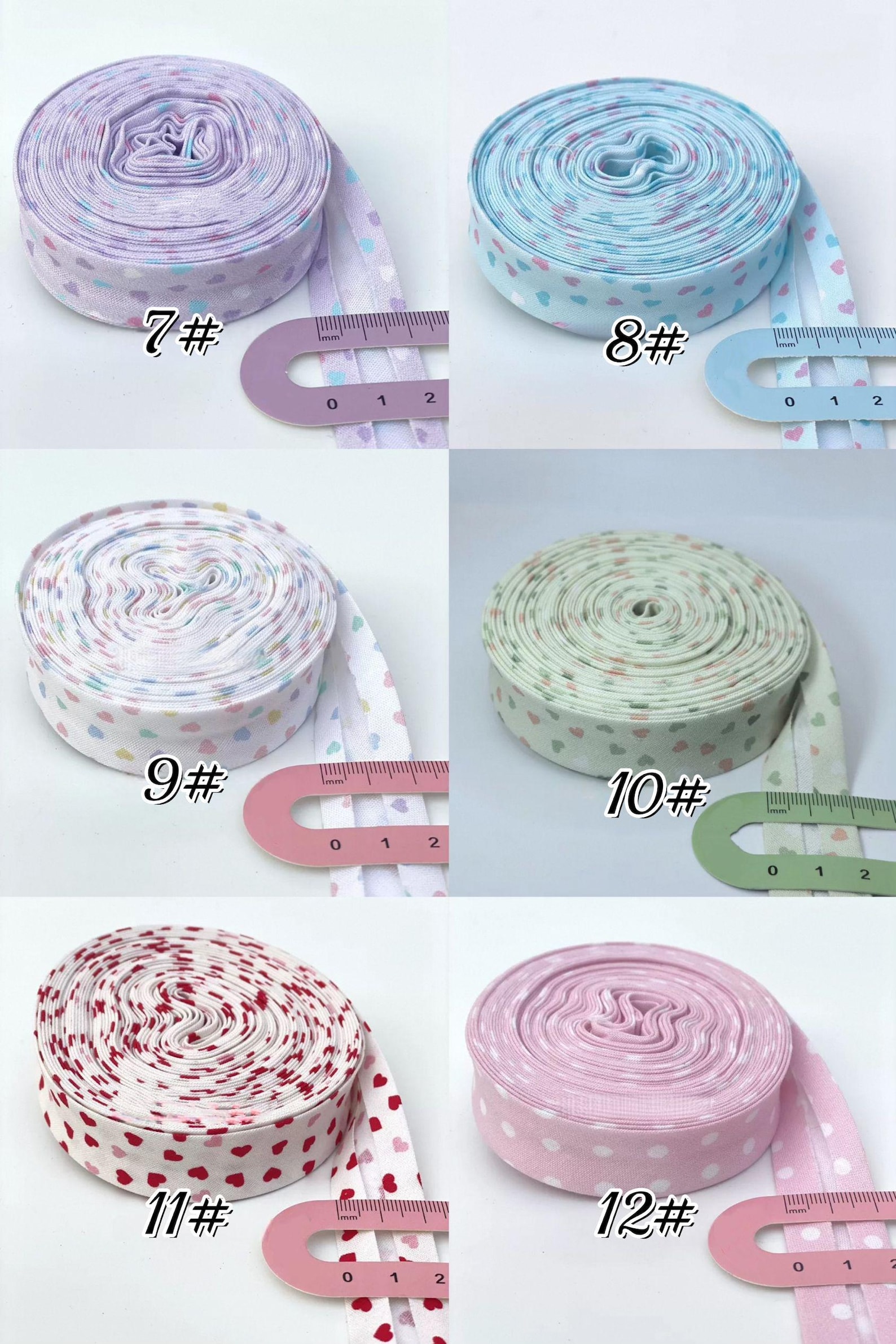 Cotton Bias Binding Tape: 20mm Double Fold, Quilting & Sewing - 10 ...