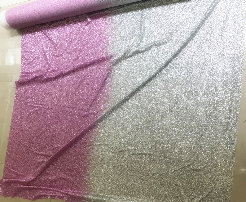 Gradient Glitter Sequins Lace Fabric By The YardWedding | Etsy