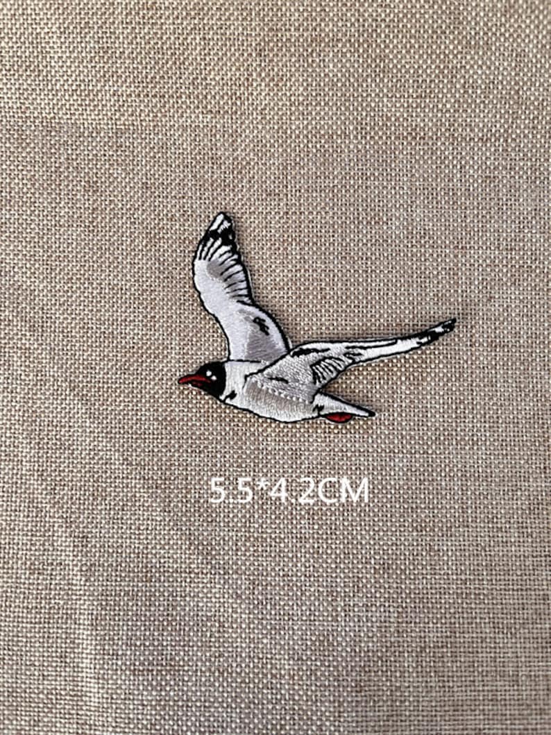 Embroidery Seagull Patch Iron/ Sew on Appliques for Crafting,appliqués ...