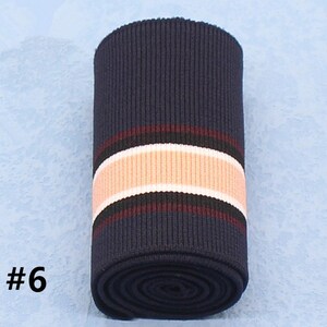 1 Yard Elastic Rib Cuffing, Rib Knit Seamless Cuff Fabric,trim Cuff for ...