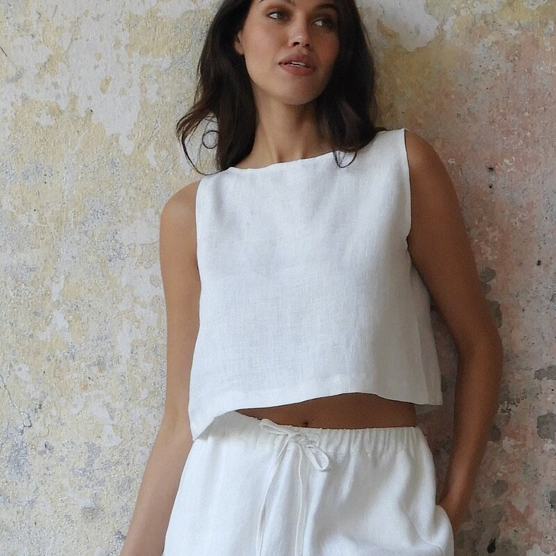 Linen Tank Top - Etsy