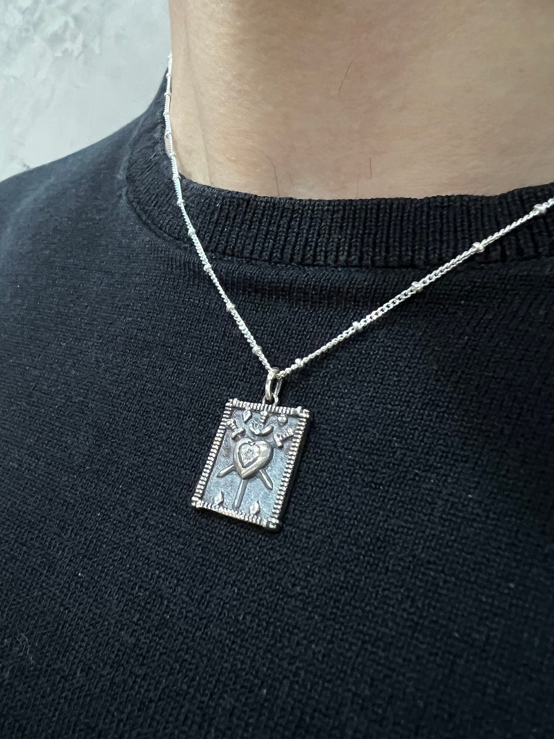 ESOTERIC NECKLACE- Charm Silver, Gift for Her, Unisex Jewelry Xmas ...