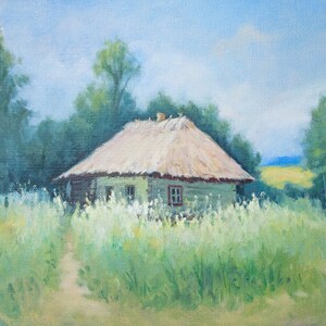 Hut - Original Oil Painting - Etsy