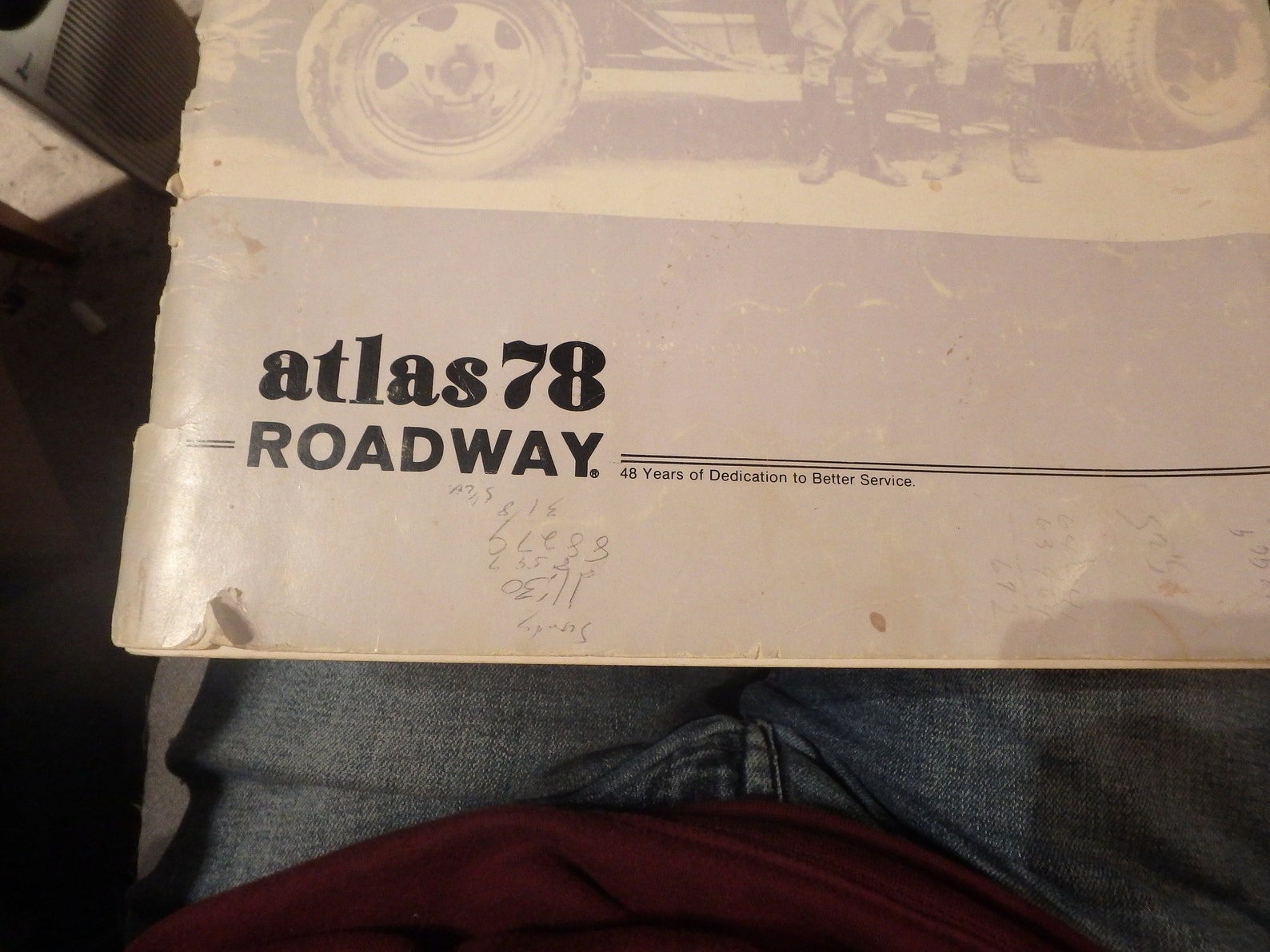 8C- 1978 Road Atlas- Rand Mcnally -giveaway by ROADWAY EXPRESS - Etsy