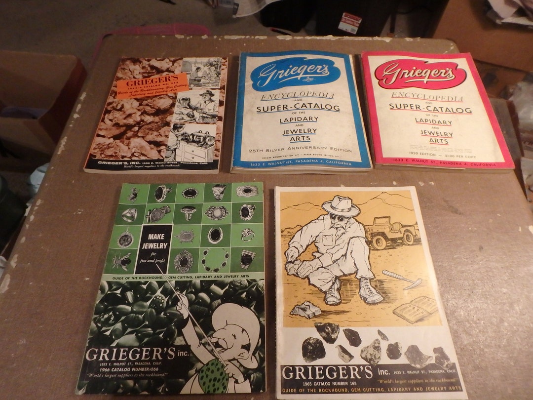 5M 5 Vintage GREIGER'S Super-catalogs of the LAPIDARY and Jewelry Arts ...