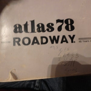 8C- 1978 Road Atlas- Rand Mcnally -giveaway by ROADWAY EXPRESS - Etsy