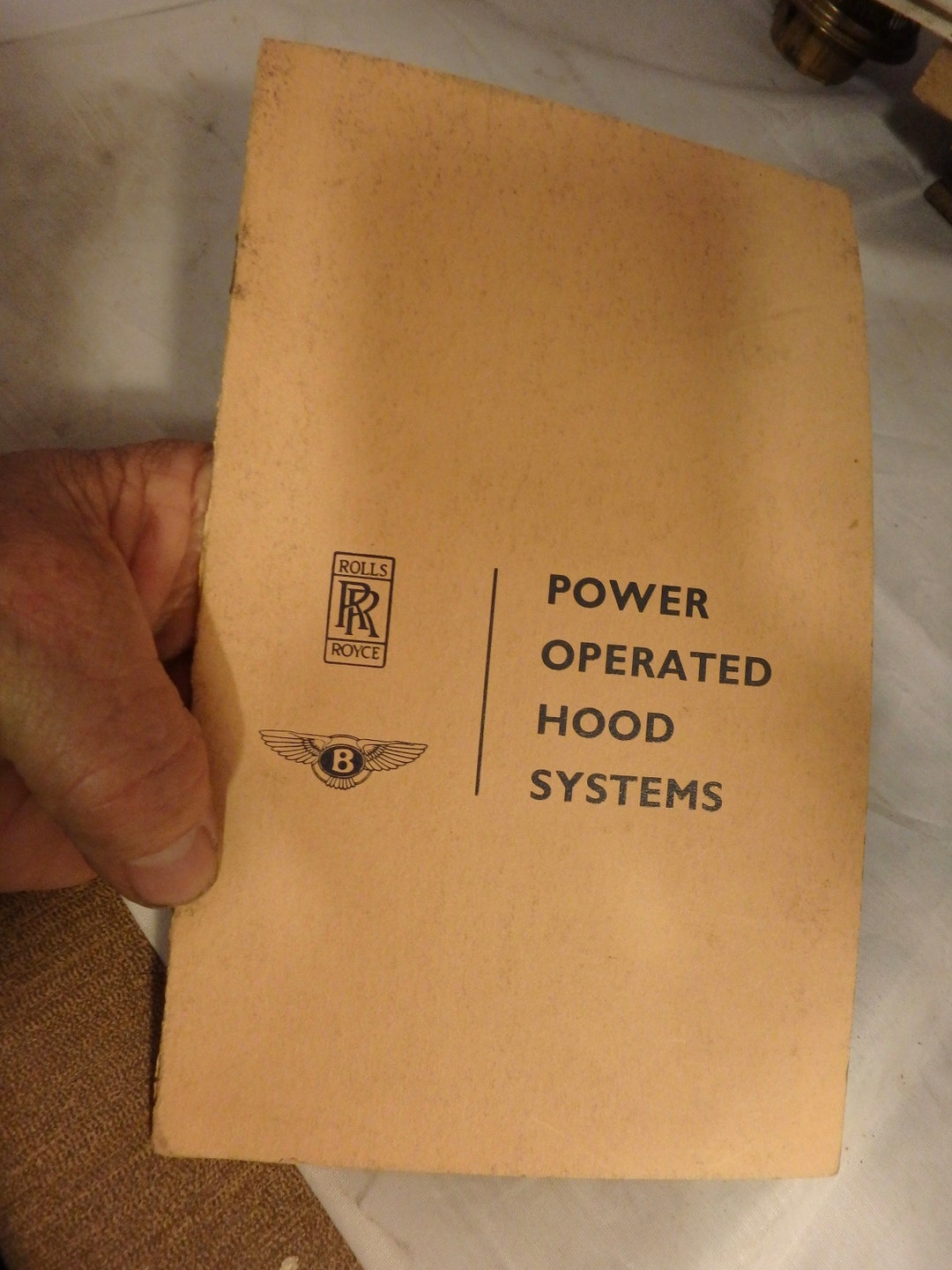 1977 Rolls Royce Operation & Maintenance Manual-power Operated Hood ...