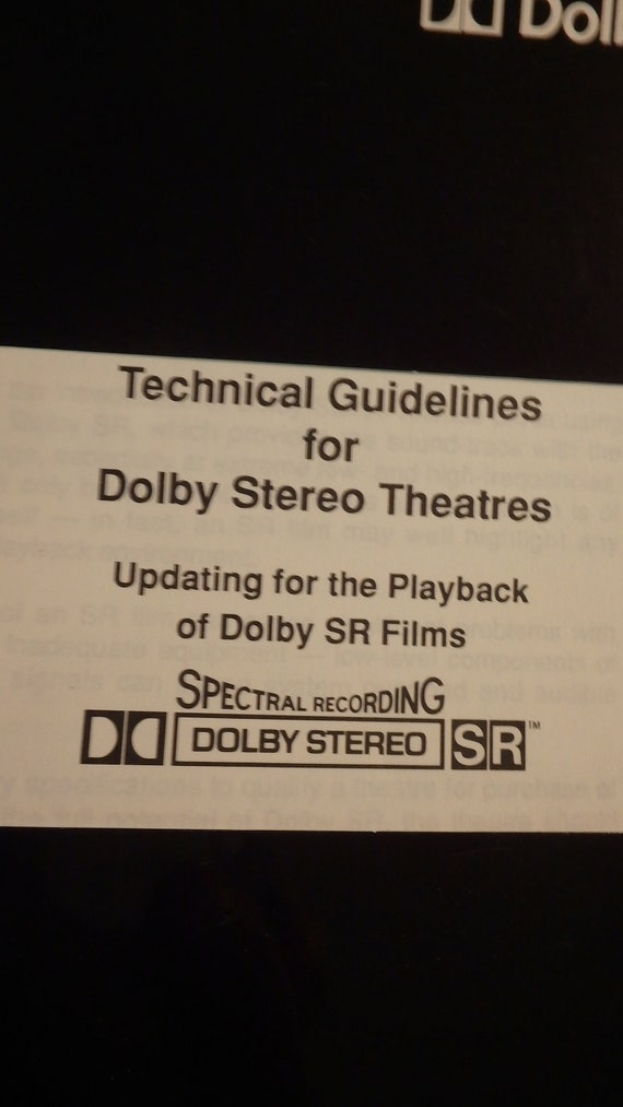 Spectral Recording Dolby Stereo