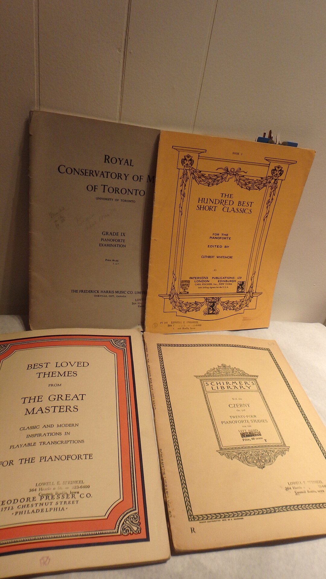 4 Pinaforte Vintage Music Books - Etsy