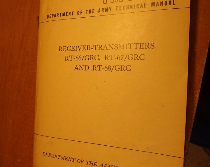 1951 Army Technical Manual TM11-289 Receiver-transmitters Rt-66/grc, Rt ...