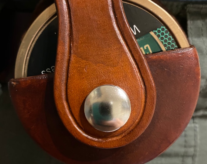 DIP CAN HOLDER Holster Case Made of Natural Full Grain Leather in ...