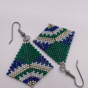 Hand-beaded Arrowhead Peyote and Herringbone Beautiful Finished ...