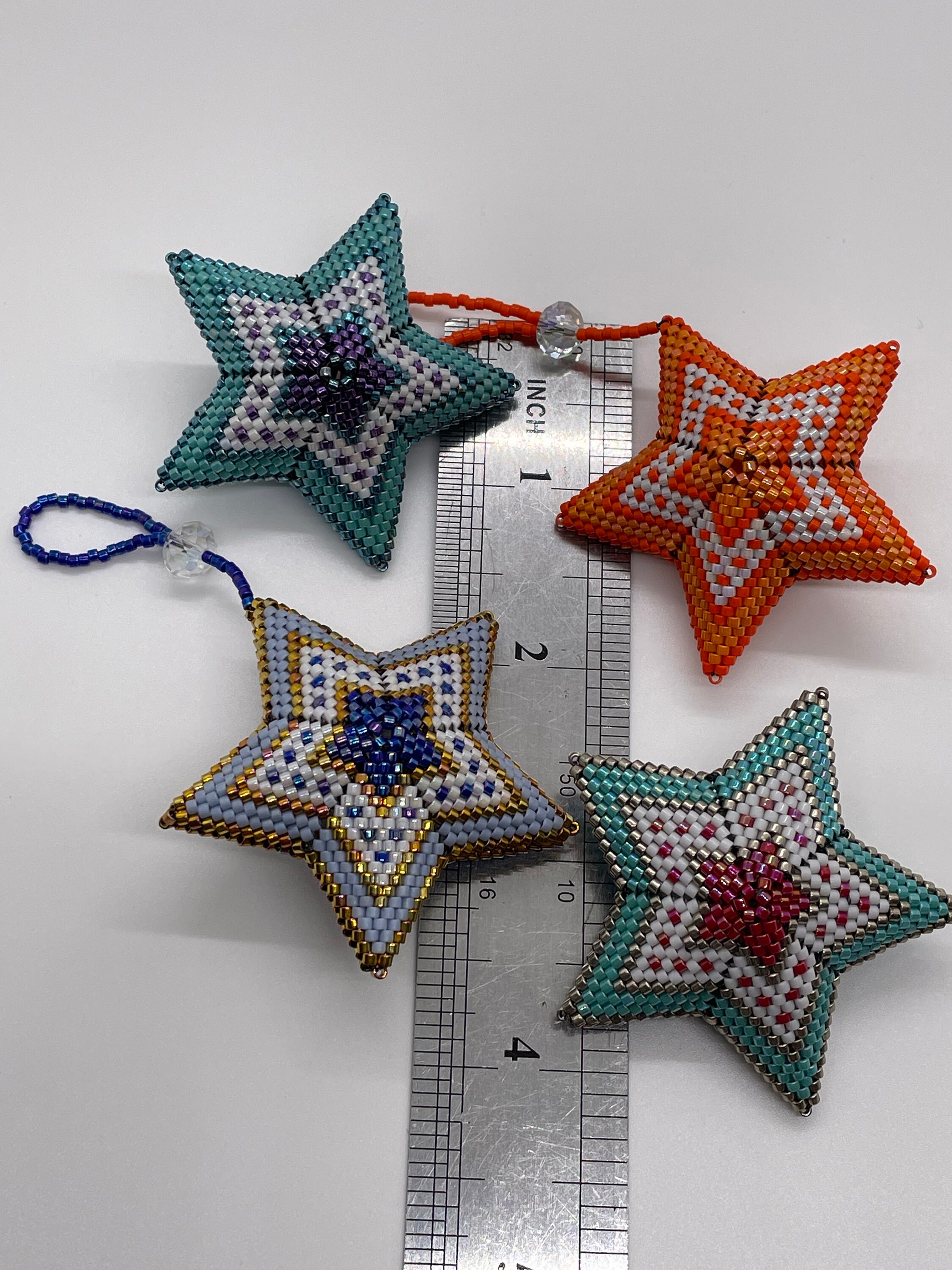 Hand-beaded Star Ornament! These Stars Are so Stinking Cute! "star in ...