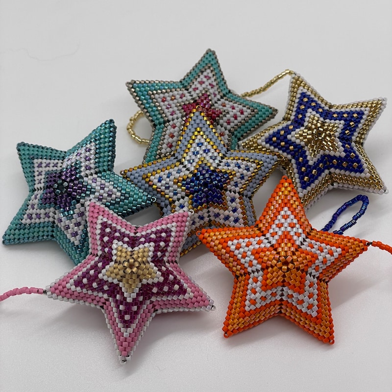 3d Beaded Star Pattern - Etsy