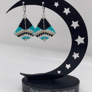 Hand-beaded Arrowhead Peyote and Herringbone Beautiful Finished ...