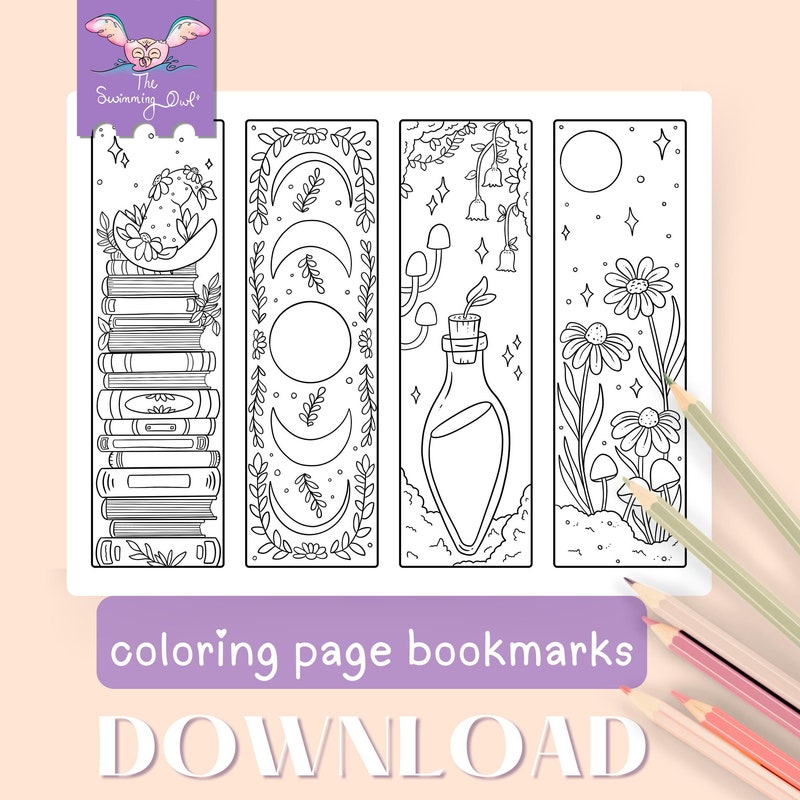 Witchy Bookmark - Etsy
