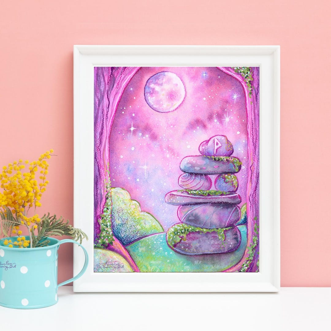 Rock Stack Art Print - 8x10 Fine Art Print - Pretty Celestial ...
