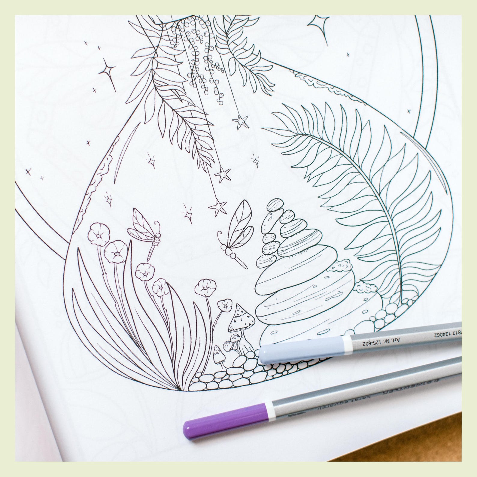 Whimsical Woodland Coloring Book - Walk in the Woods Coloring Pages for ...