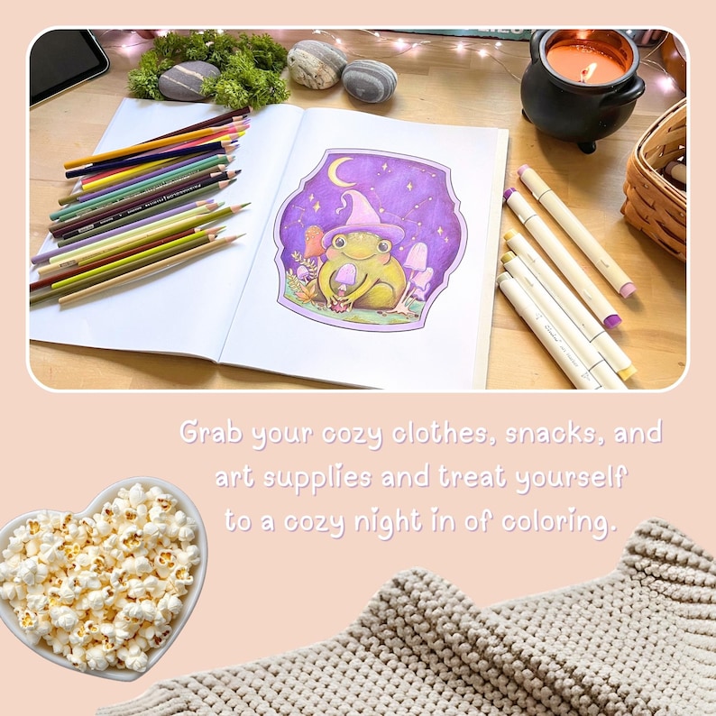 Whimsical Witches Adult Coloring Book - Magical Witchy Halloween ...