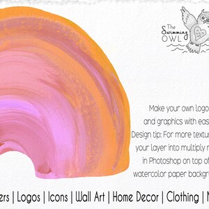 Painterly Rainbow Clipart - Bright Rainbow Clipart - Rainbows - Rainbow ...