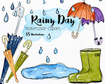 Umbrella Clipart Clip Art Rainbow Umbrellas Bright Colors - Etsy