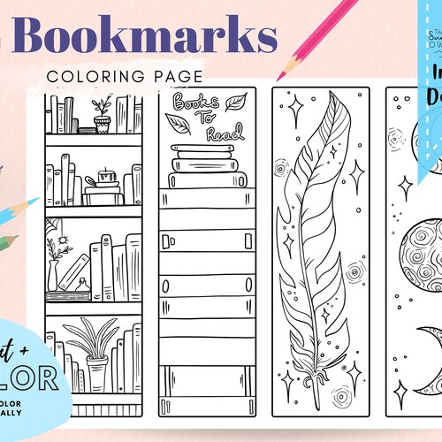 Music Bookmarks PDF Coloring Page - Etsy