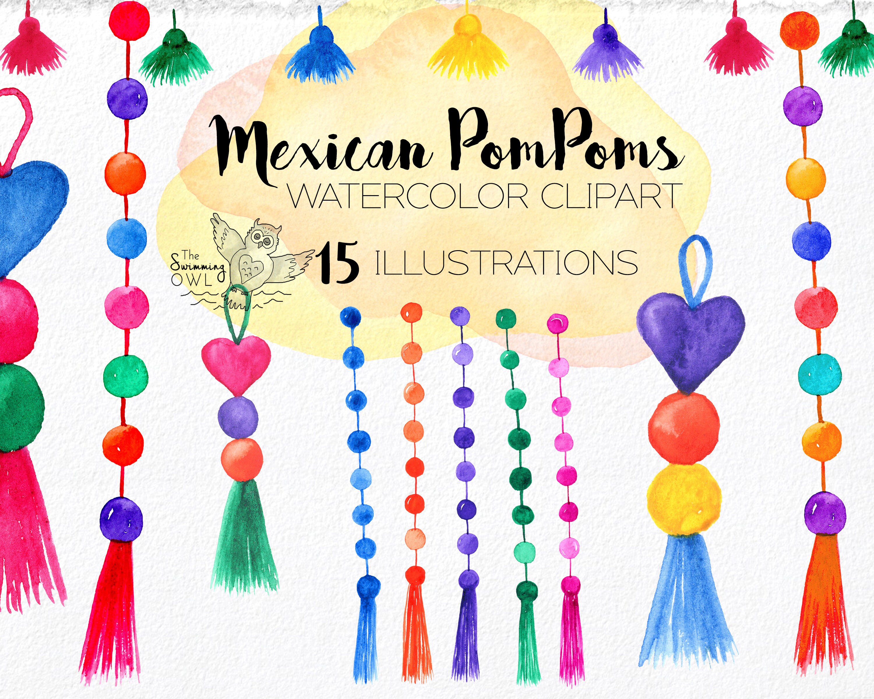 Mexican Party Clipart Fiesta Clipart Cinco De Mayo Clipart - Etsy