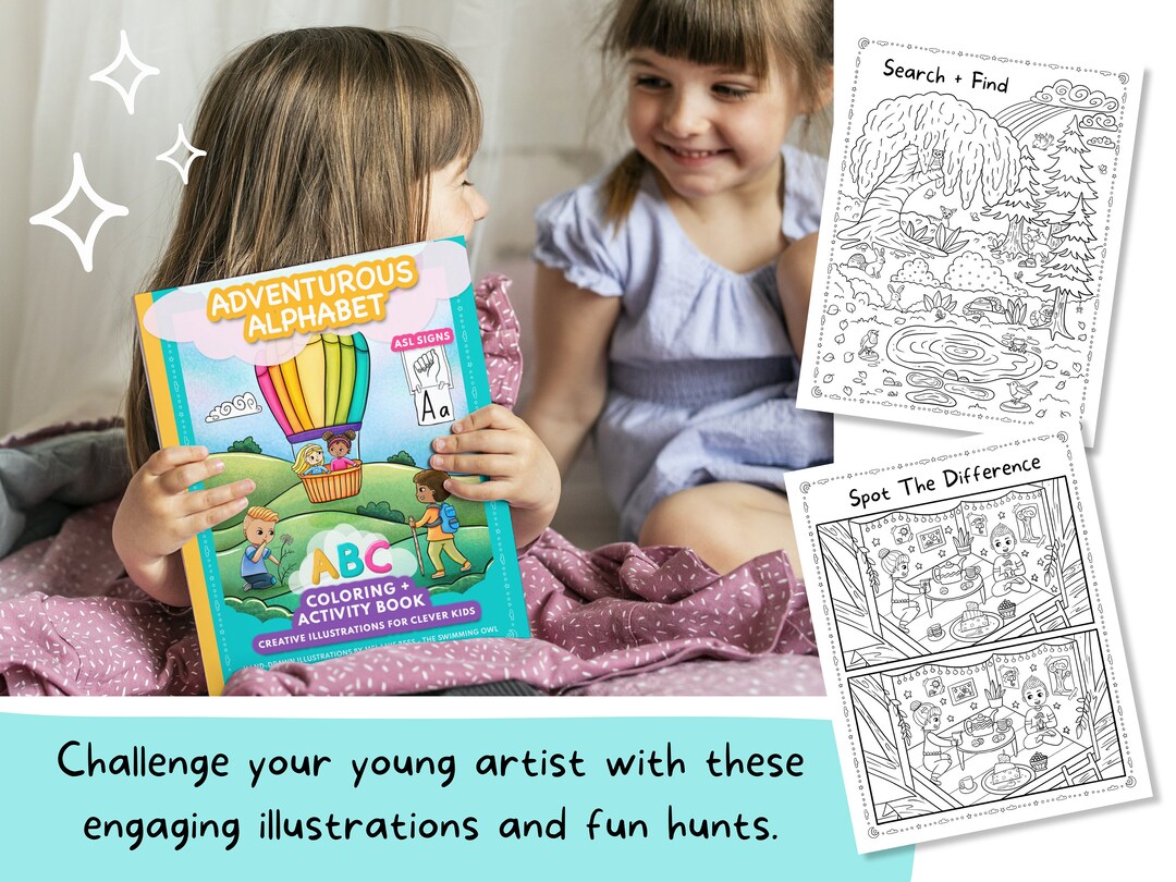 ABC Coloring Book for Kids | 30 Activity + Coloring Pages With ASL ...
