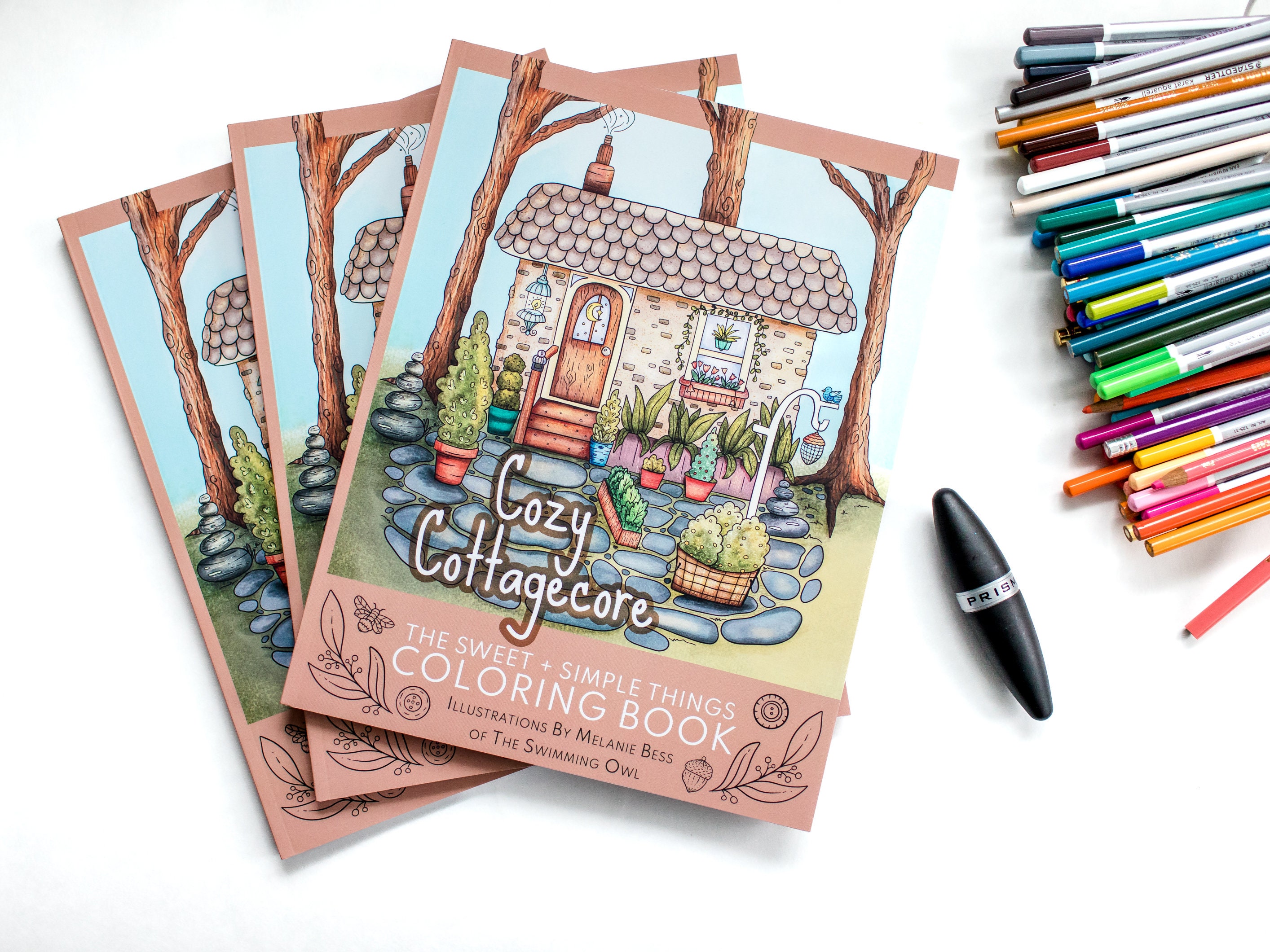 Cottagecore Coloring Book Adult Coloring Book 40 Pages - Etsy Australia