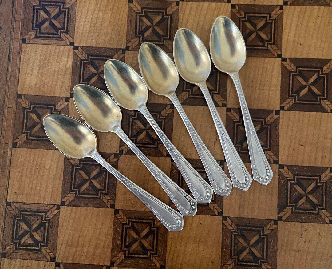 Beautiful Set of 6 Antique WMF Art Nouveau Teaspoons Rose Pattern WMF ...