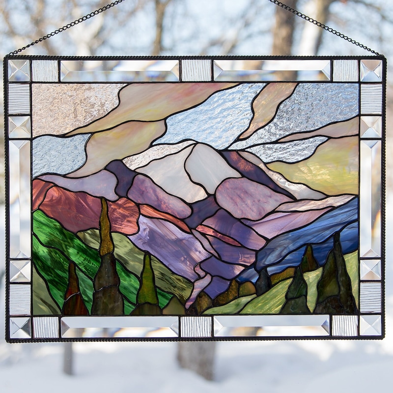 Mountain Scene Window Film - Etsy