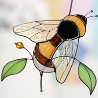 Bee Stained Glass - Etsy