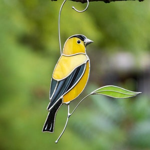 Goldfinch Stained Glass Window Hangings Best Friend Christmas Gift ...