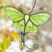 Luna Moth Stained Glass Window Hangings Best Gift for Mom Custom ...