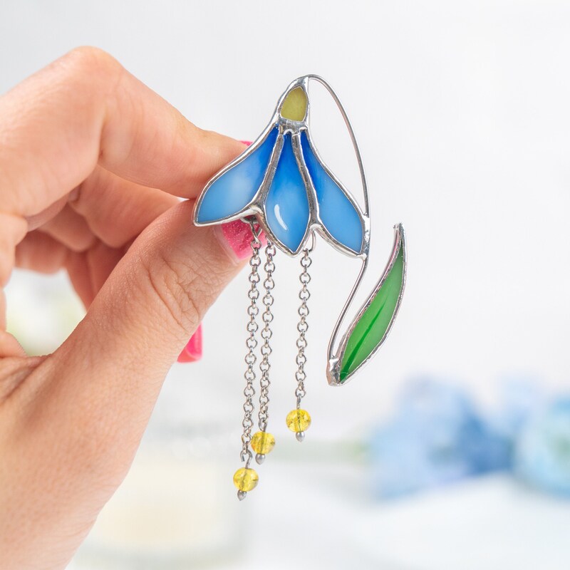 Blue Snowdrop - Etsy