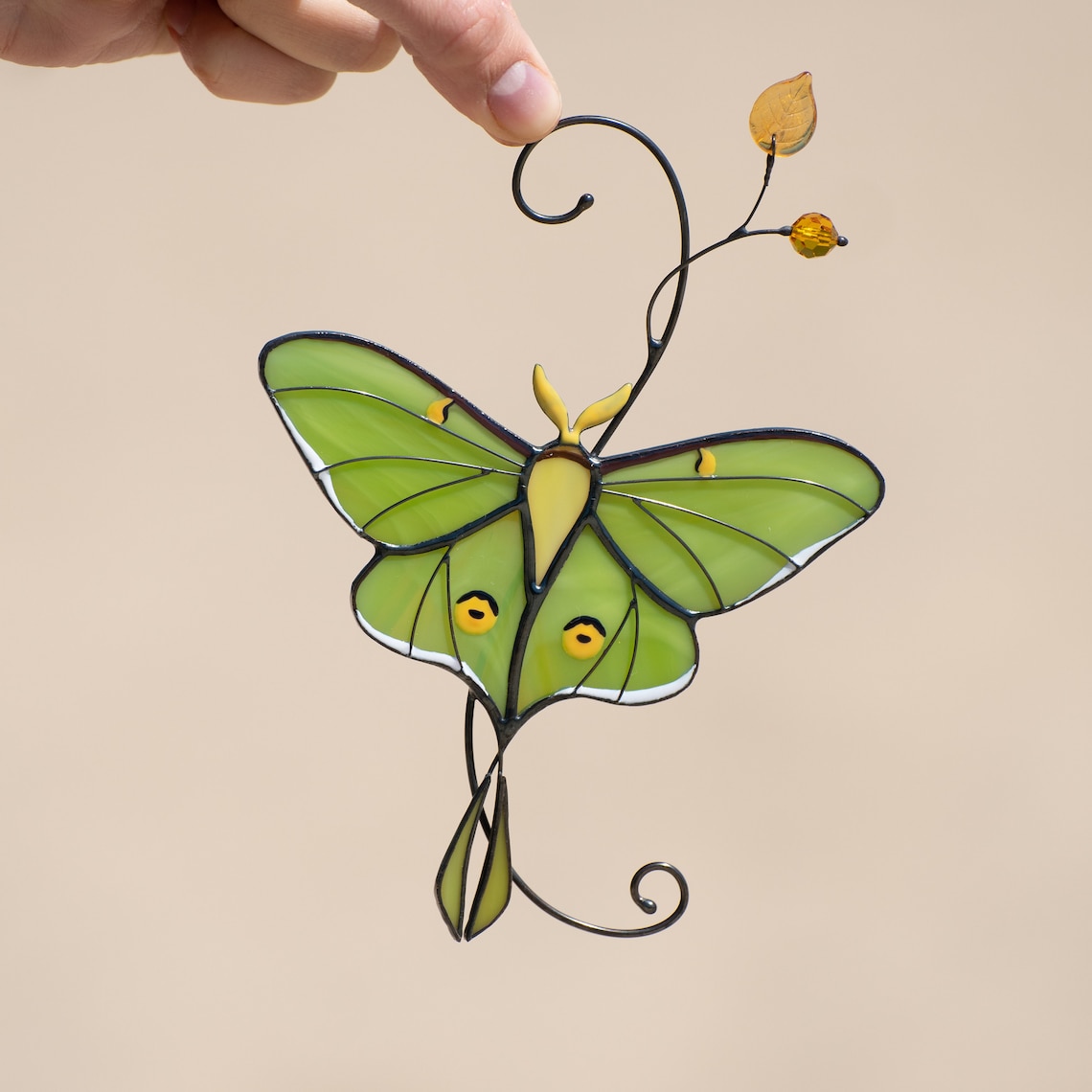 Luna Moth Stained Glass Window Hangings Mothers Day Gifts - Etsy