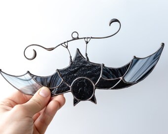 Bat Stained Glass | Etsy