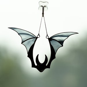 Halloween Bat Stained Glass Window Hangings Horror Decor Halloween Gift ...