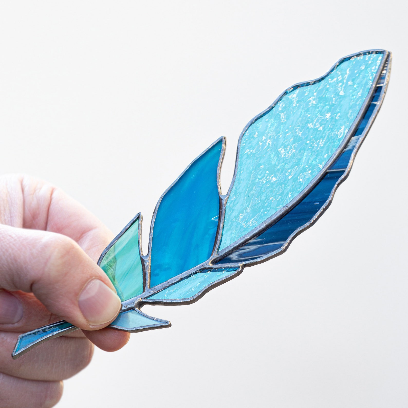 Stained Glass Feather Window Hangings Decor Christmas Gifts - Etsy