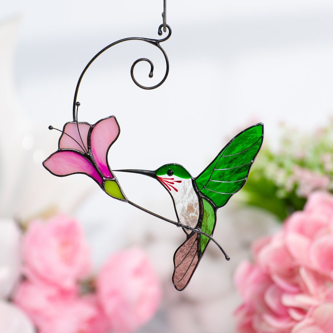 Hummingbird Stained Glass Bird Suncatcher Christmas Gifts - Etsy
