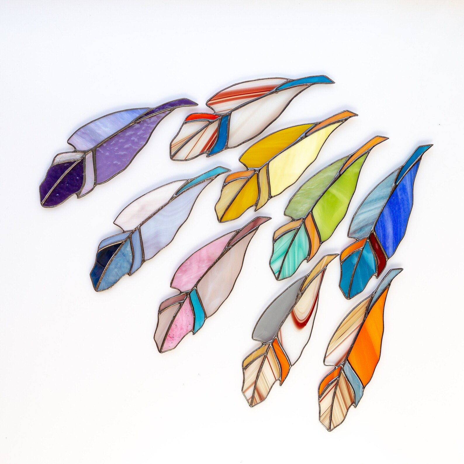 Stained Glass Feather Window Hangings Mothers Day Gifts - Etsy